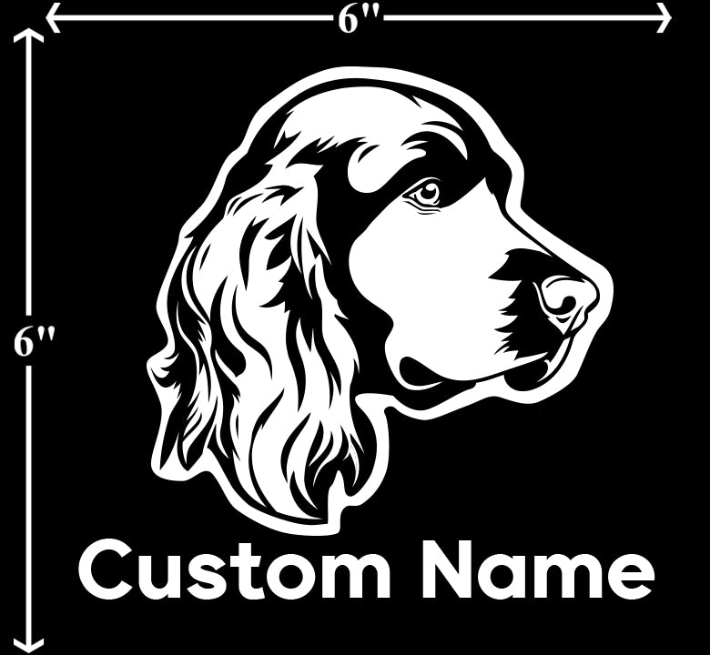 Cocker Spaniel - Customizable Pet Decal – Vancouver Island Decals