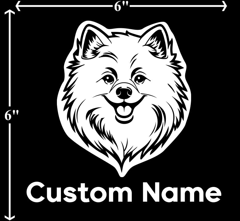 Pomeranian - Customizable Pet Decal – Vancouver Island Decals