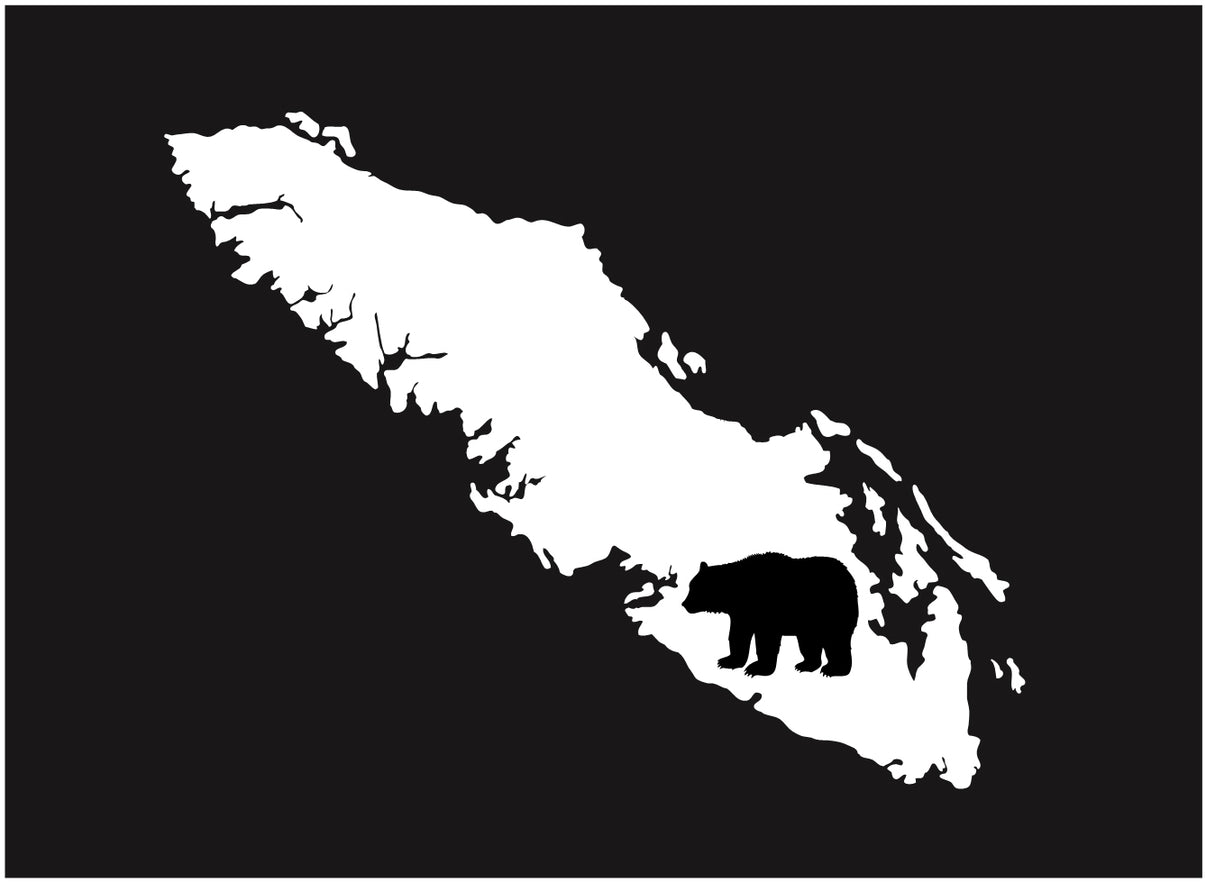 Bear Silhouette - Island Wildlife – Vancouver Island Decals