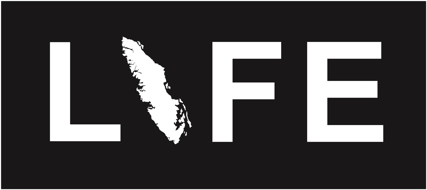 Island Life Word Decal – Vancouver Island Decals